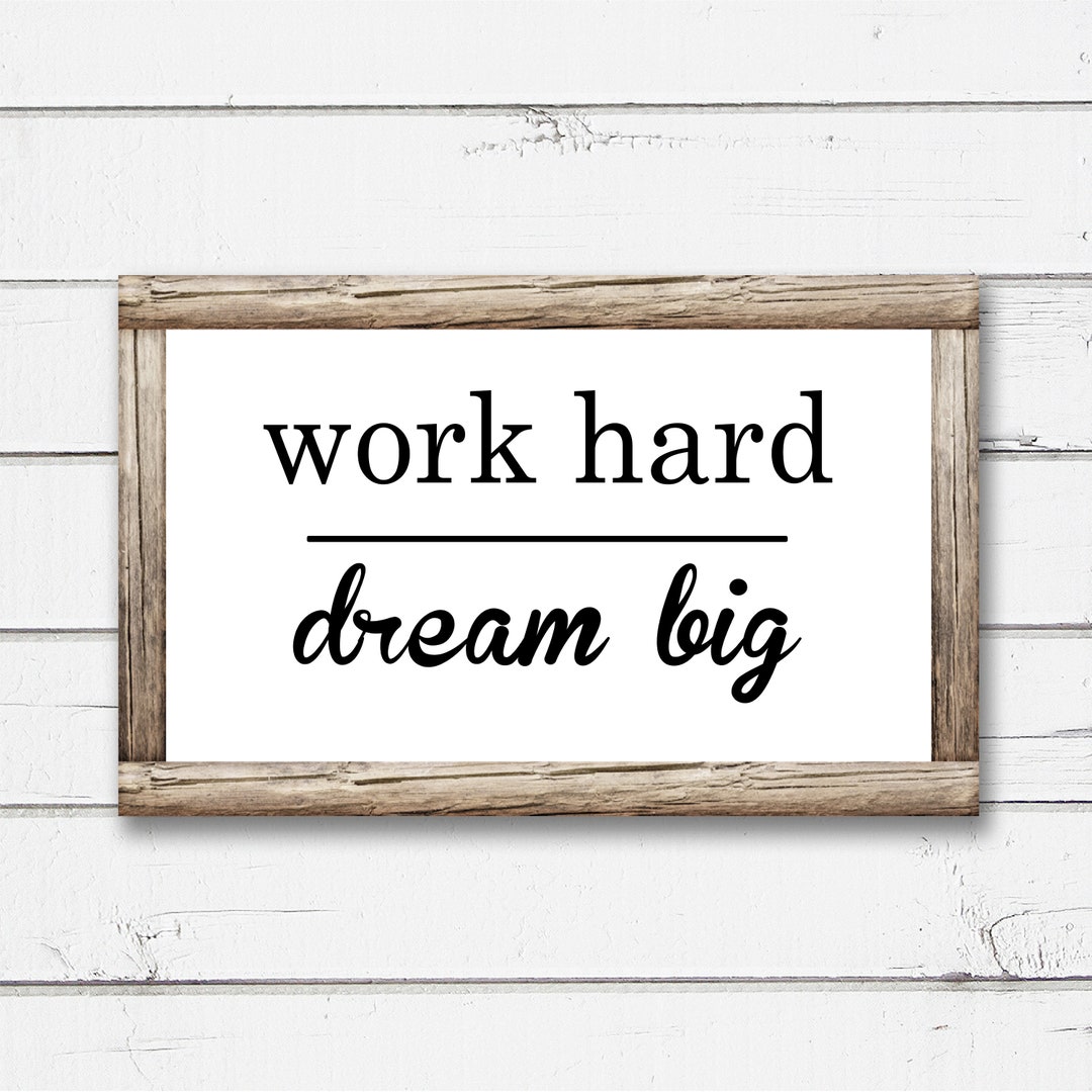 Work Hard Dream Big SVG | Hard Work Svg | Workaholic DXF | Svg Files ...