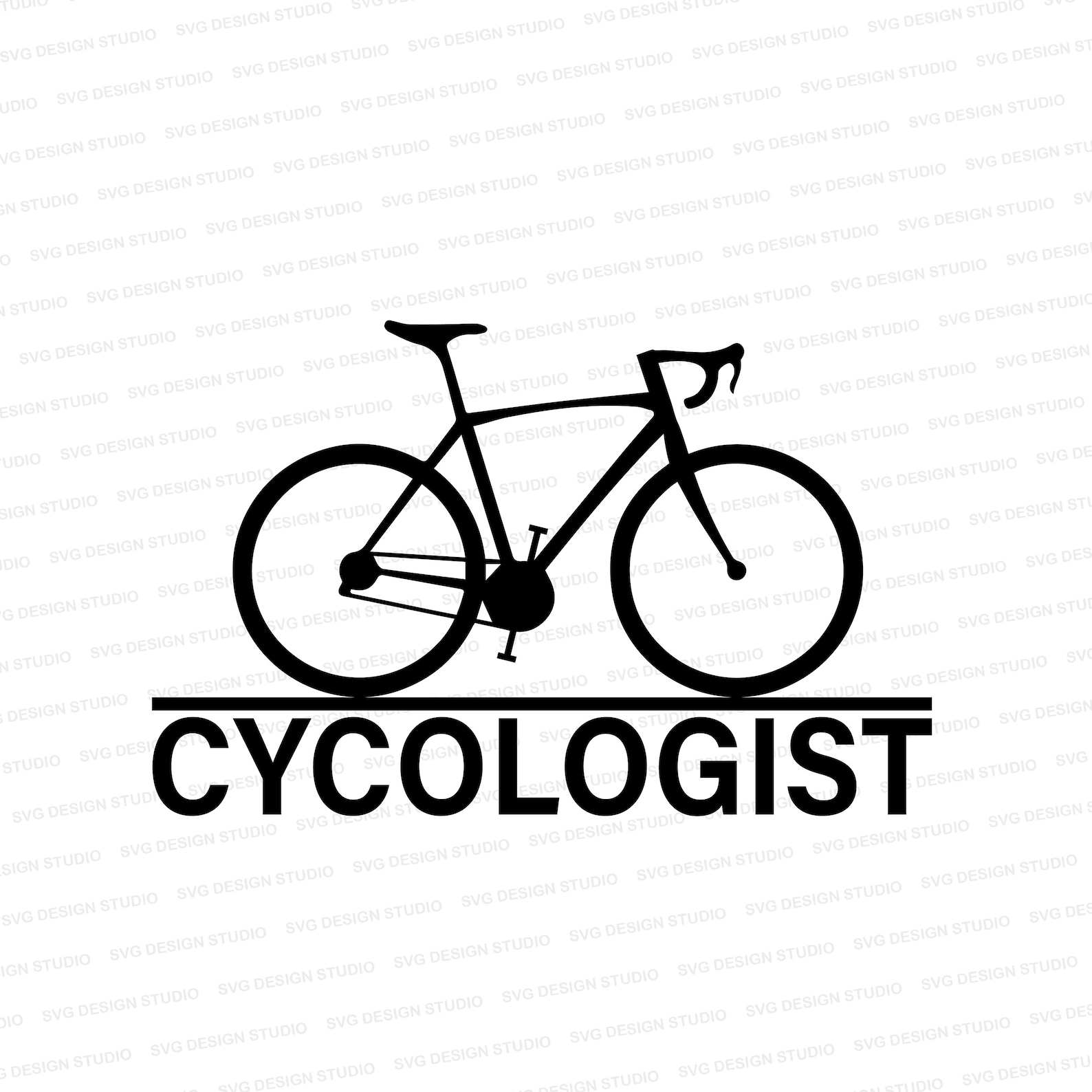 Cycologist SVG | Bike Psychology Svg | Bicycle Silhouette Svg | Cycling ...