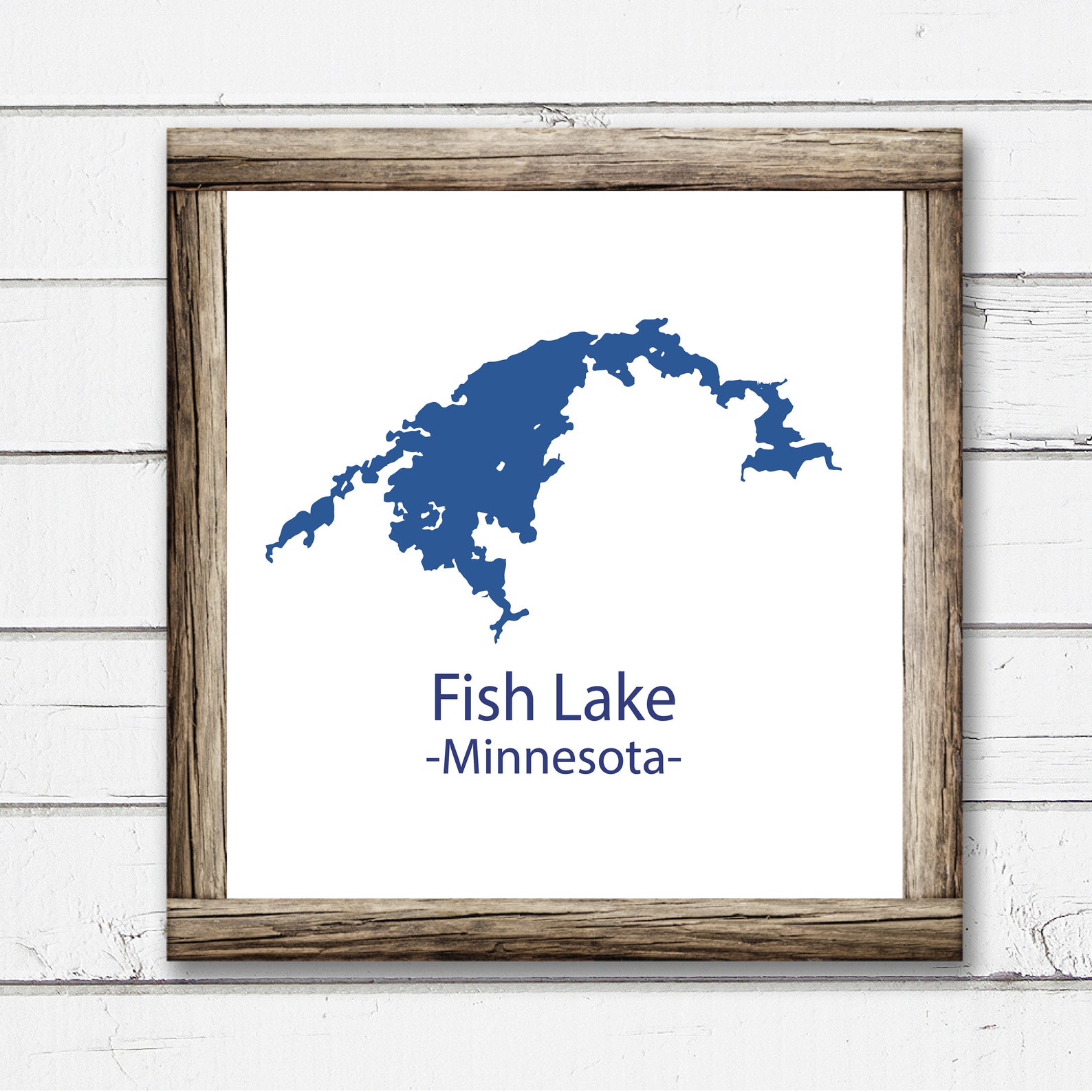 Fish Lake Silhouette SVG | Fish Lake Reservoir Minnesota Design Cutter ...