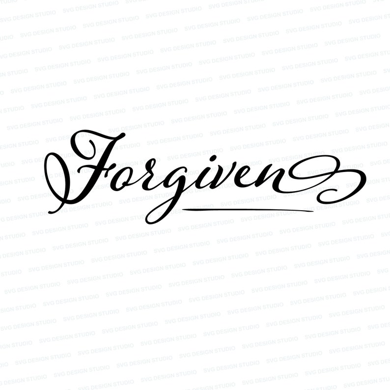Forgiven SVG / Forgiven wood sign svg / Faith Cutter File / | Etsy