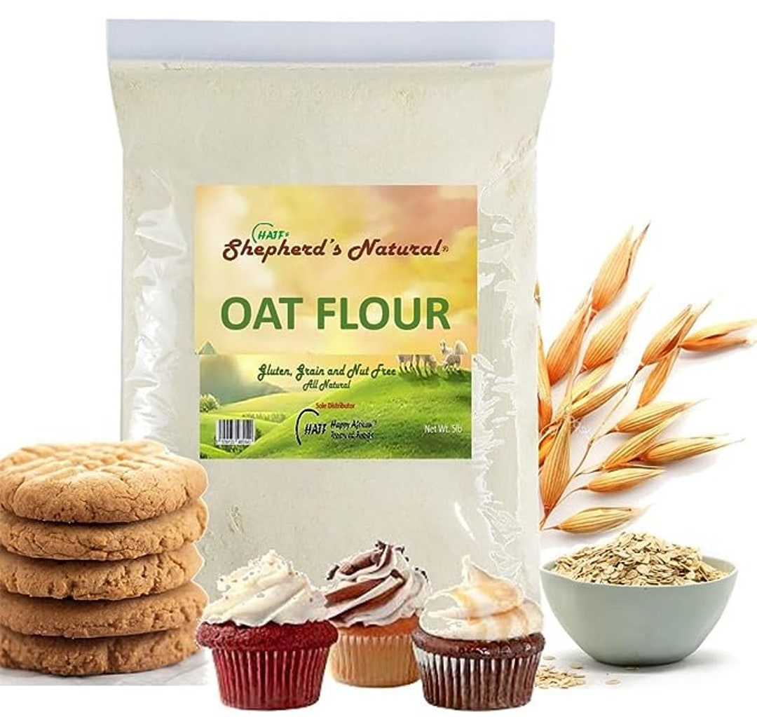 Oat Flour by Hatf's Shepherd's Natural, 100% All Natural 5 Lb. / 80 Oz ...
