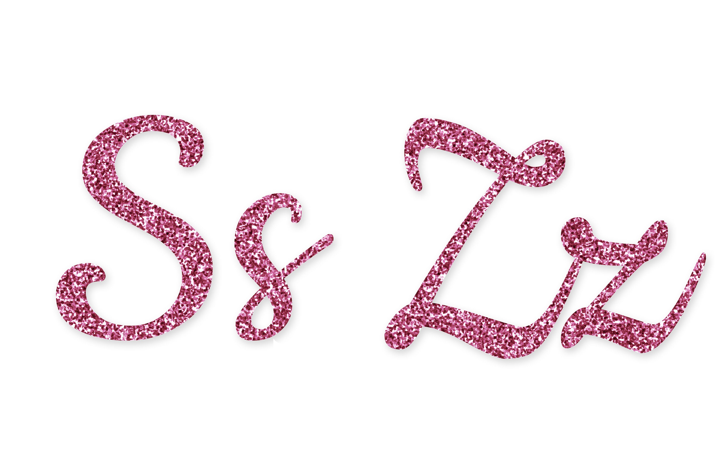 Glitter Alphabet Pack Clip arts Glitter Letters Cliparts | Etsy