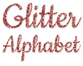 Red Gold Letters | Etsy