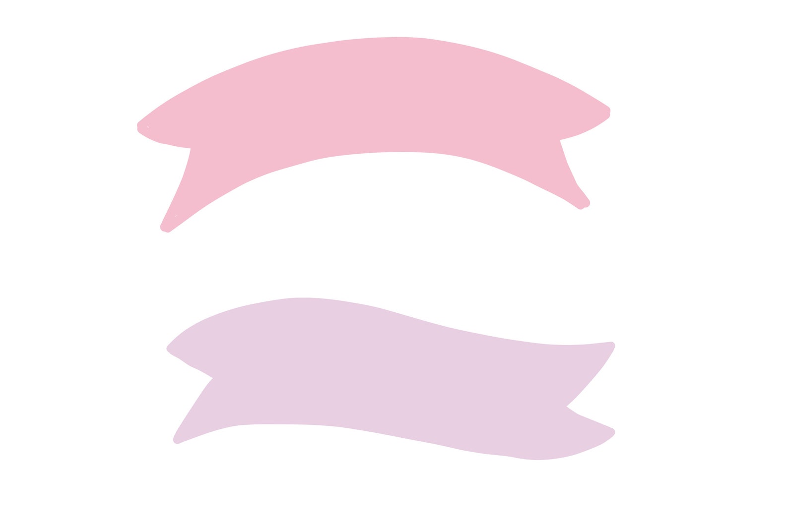 Ribbon Banner Label Text box Clip Art. PNG files. | Etsy