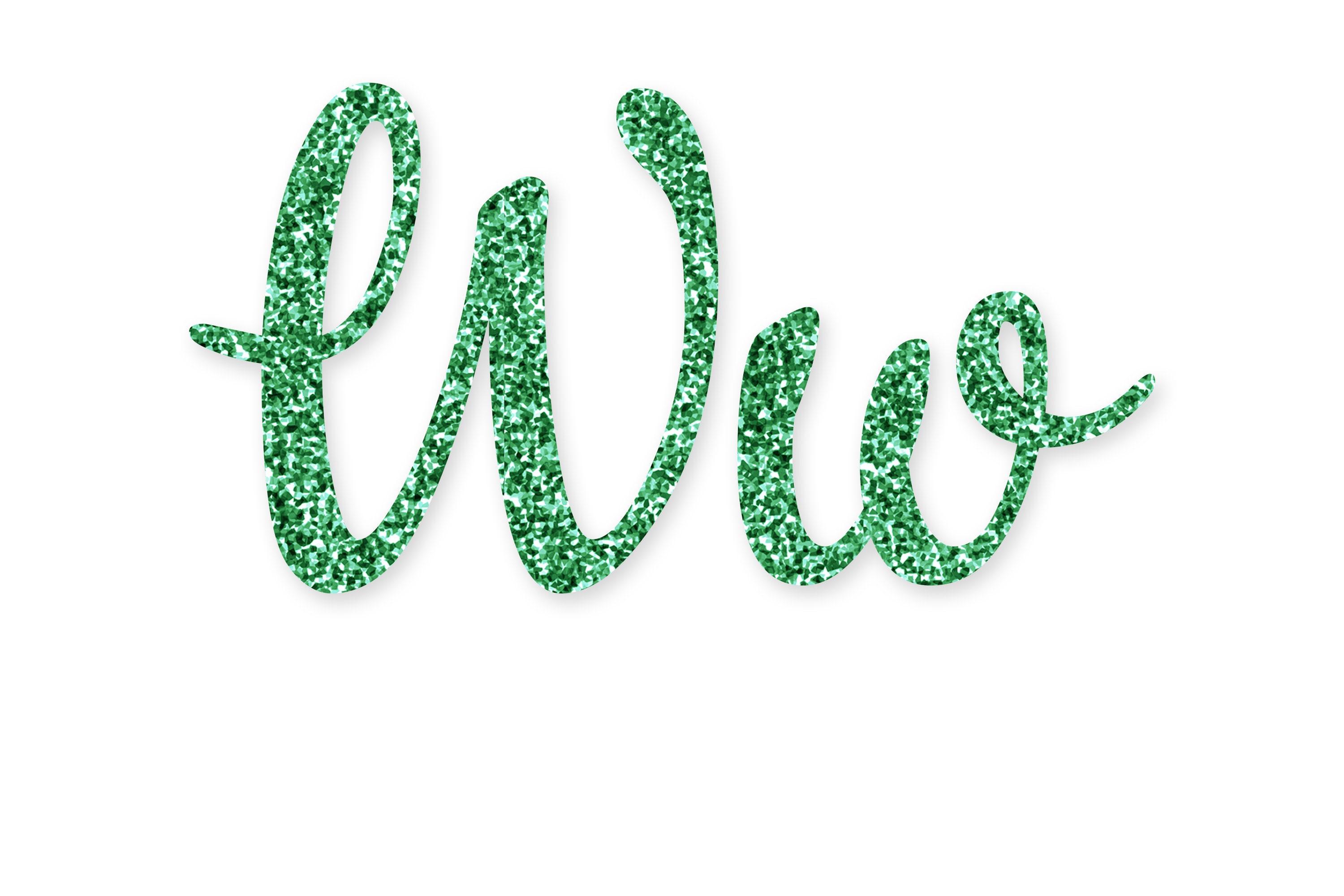 Green Glitter Alphabet Clip arts Glitter Letters Cliparts | Etsy