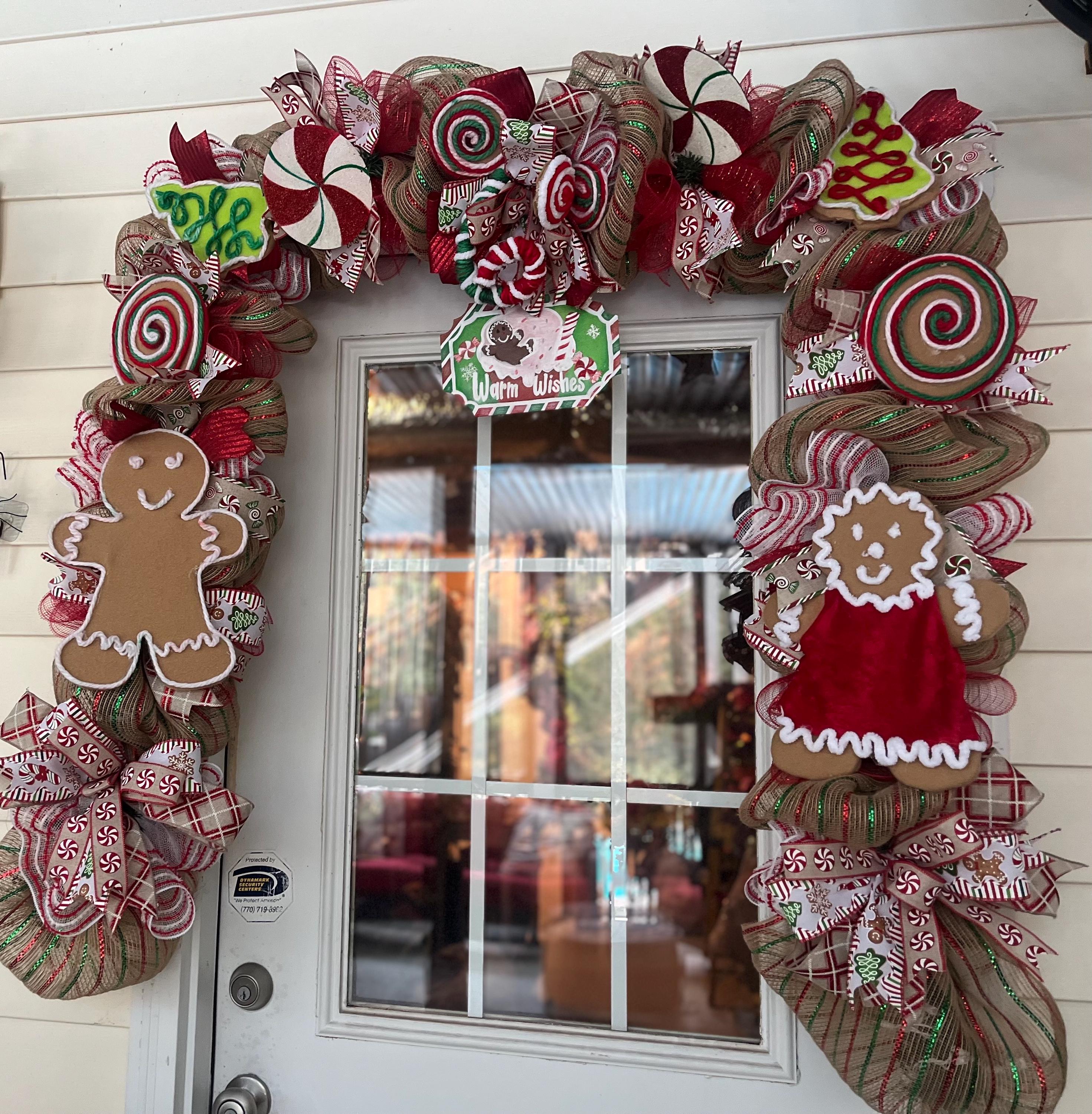 Gingerbread Christmas Garland: Burlap Candy Land Garland With Lights - Etsy