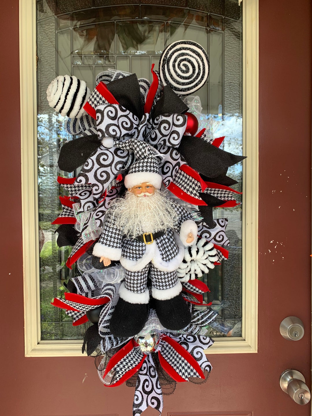 Christmas Door Swag, Santa Swag - Etsy