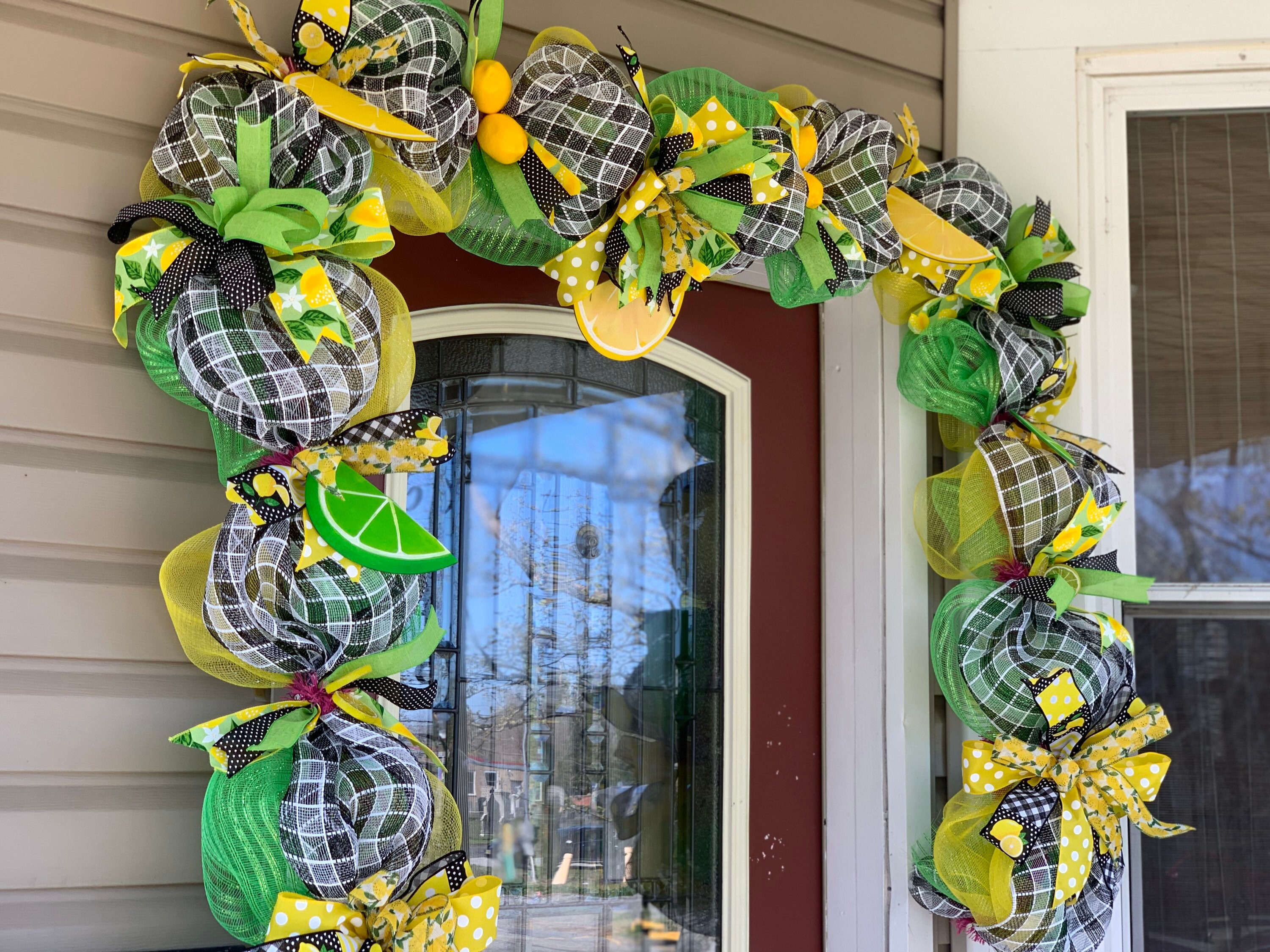 Summer Garland Lemon and Lime Summer Garland Door Garland | Etsy