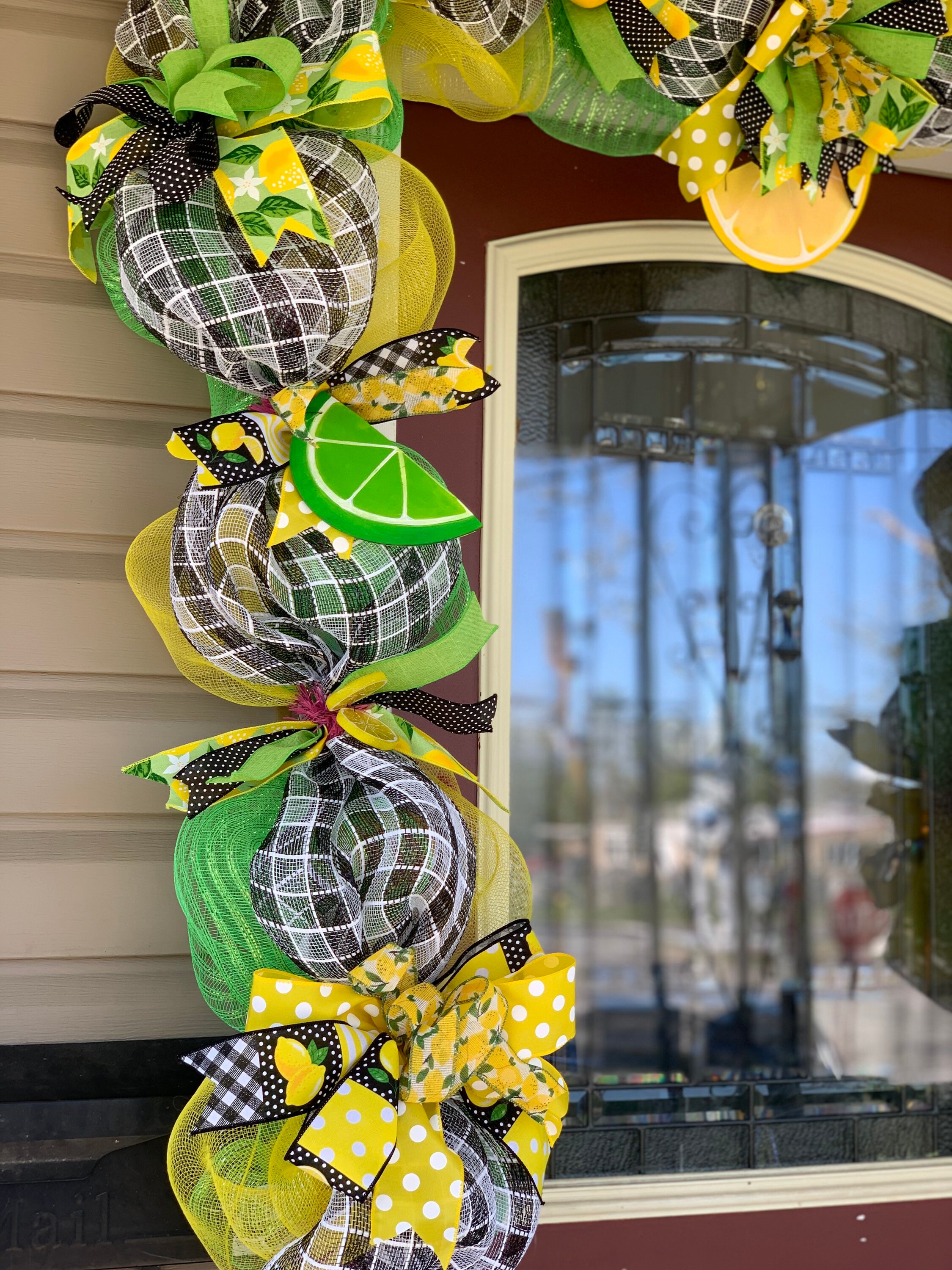 Summer Garland Lemon and Lime Summer Garland Door Garland | Etsy