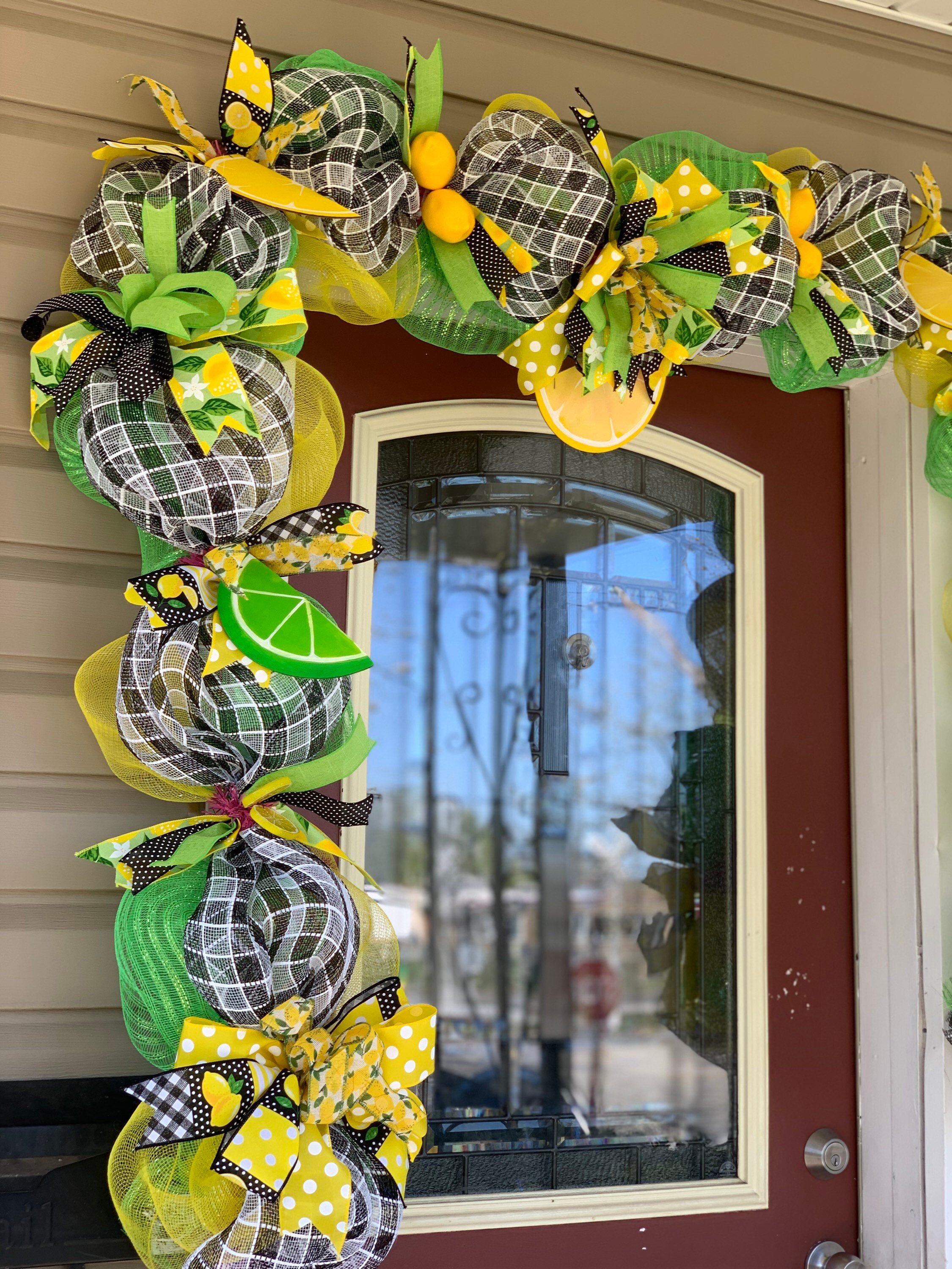 Summer Garland Lemon and Lime Summer Garland Door Garland | Etsy