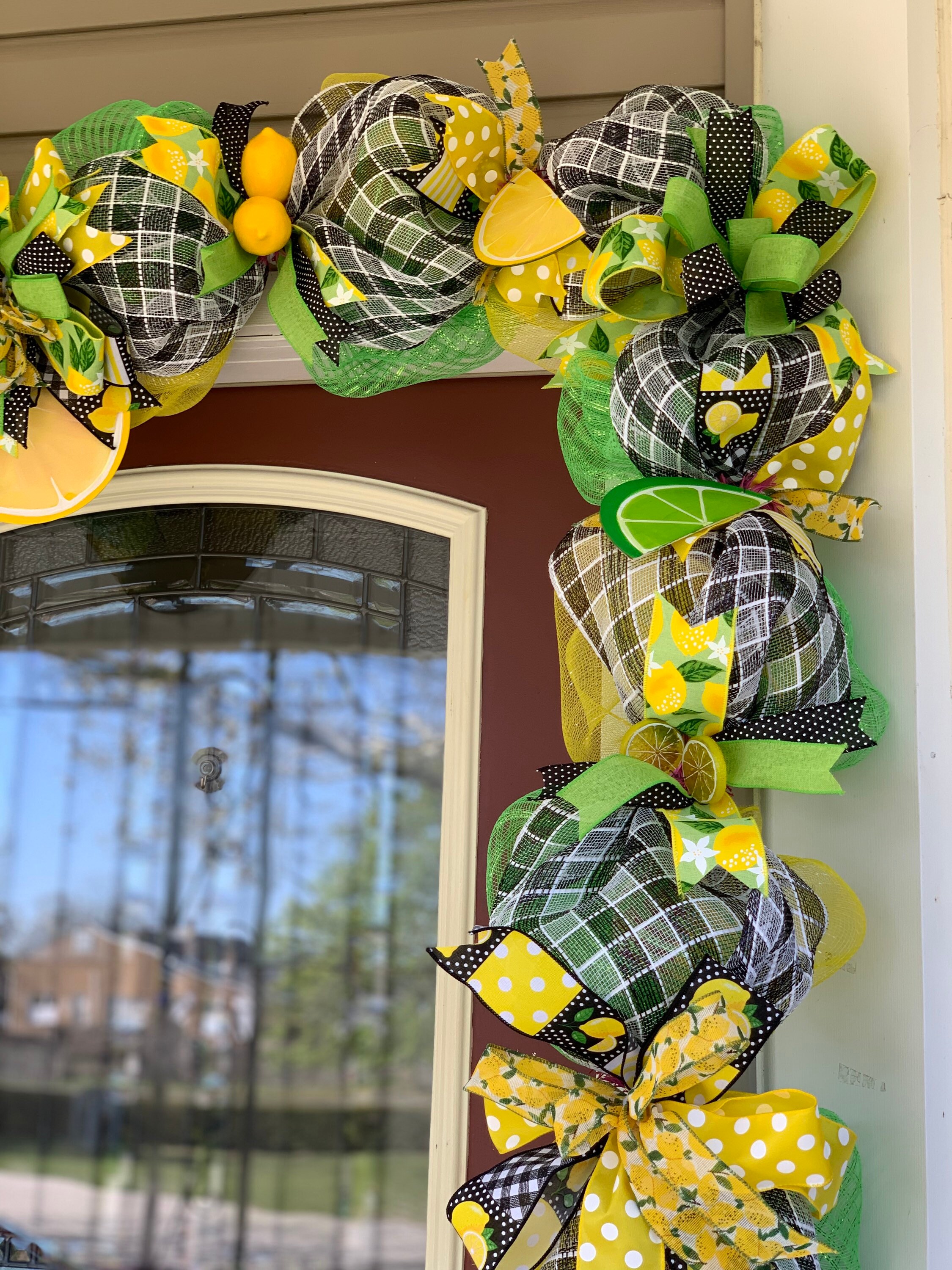 Summer Garland Lemon and Lime Summer Garland Door Garland | Etsy