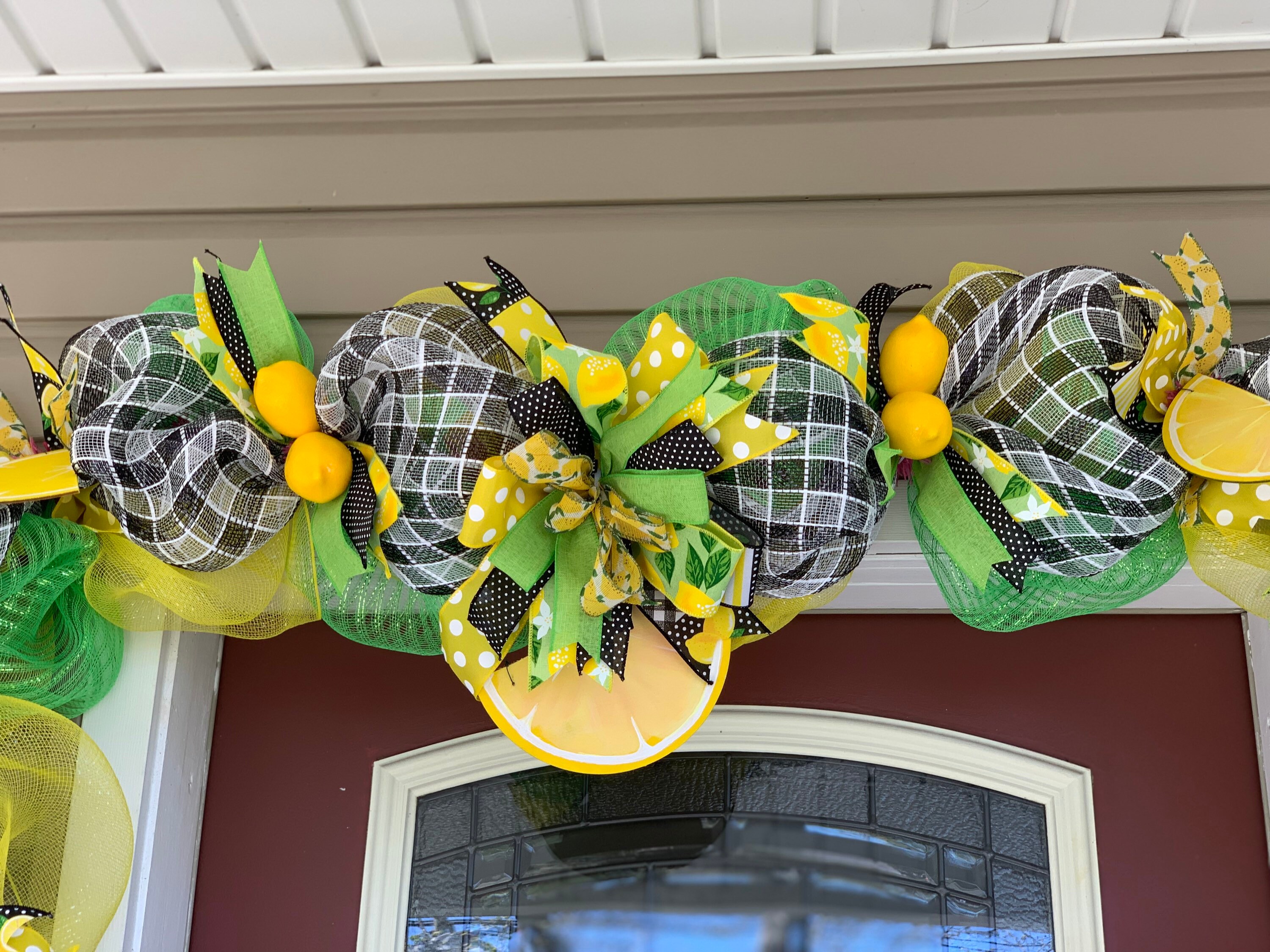 Summer Garland Lemon and Lime Summer Garland Door Garland | Etsy