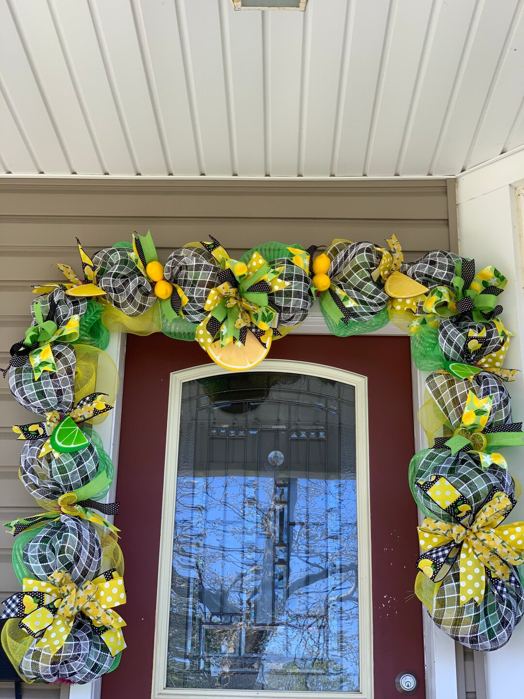 Summer Garland Lemon and Lime Summer Garland Door Garland - Etsy