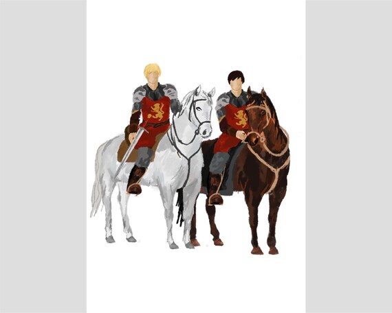 Peter and Edmund Pevensie Narnia Watercolour Print - Etsy