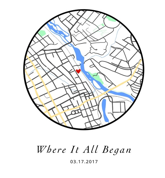 Custom Map Drawing | Etsy