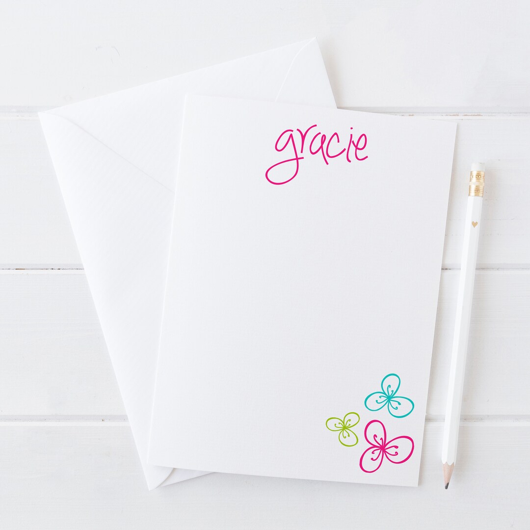 Girl Stationery Girls Stationery Set Flower Stationary Cute Stationary ...