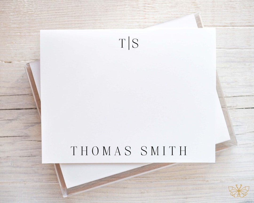 Personalized Mens Stationary | Mens Stationery Set | Mens Note Cards ...