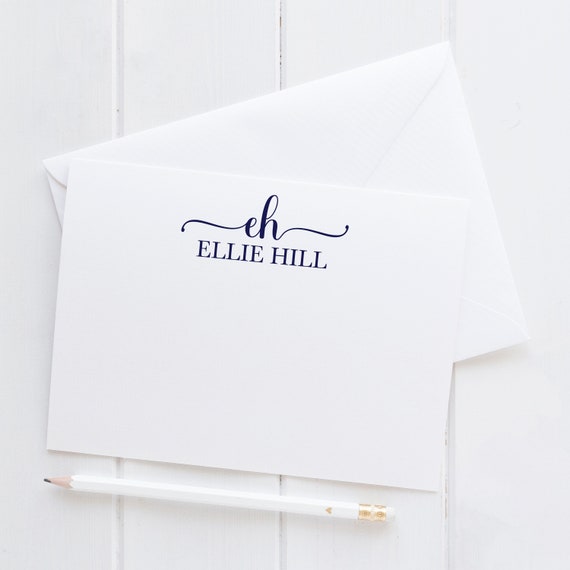 Custom Notecards Custom Note Cards Name Notecards | Etsy