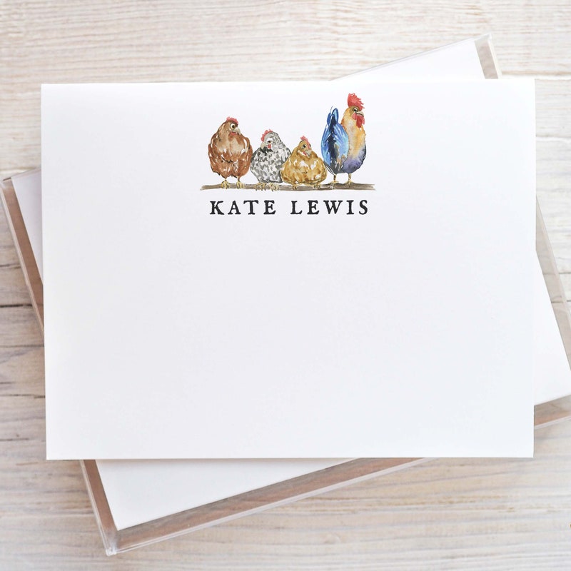Chicken Stationary Paper - Etsy