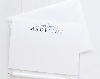 A Note From Personalized Stationery Name Stationary | Etsy