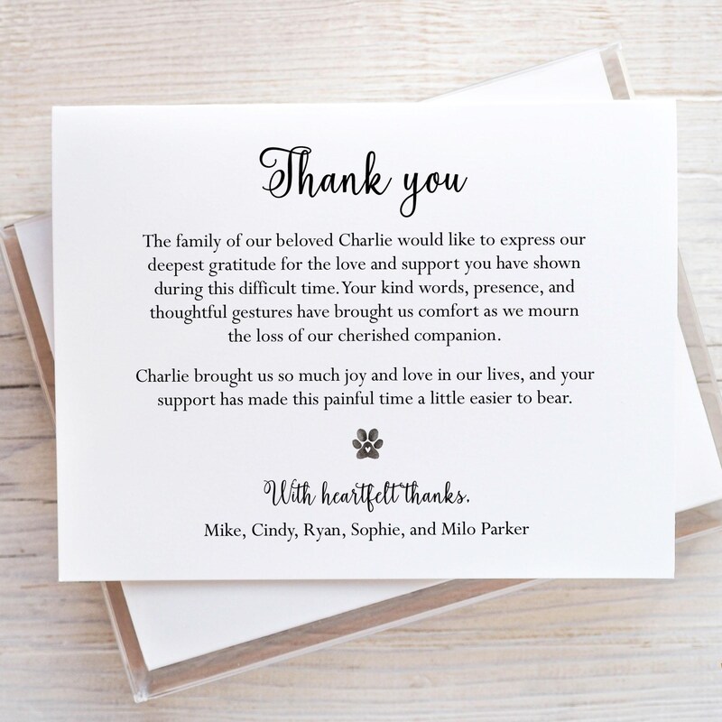 Dog Thank You Note - Etsy