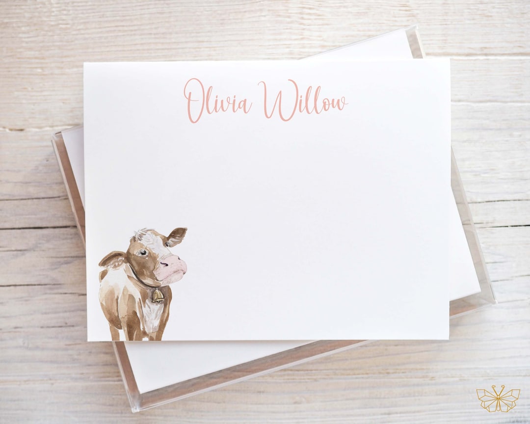 Cow Stationery, Cow Stationary, Cow Note Cards, Cow Notecards ...