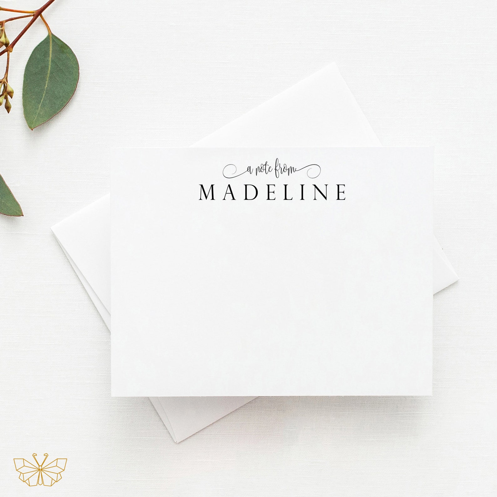 A Note From Personalized Stationery Name Stationary - Etsy