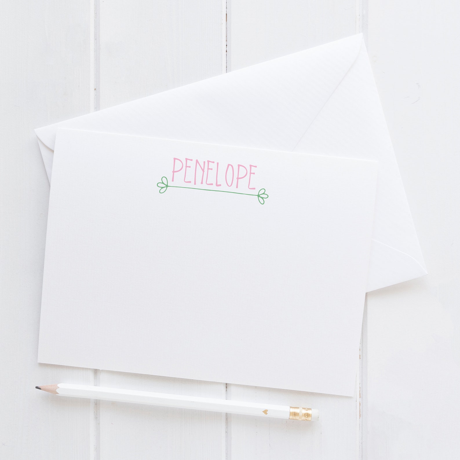 Girl Stationery Set Personalized Stationery Girl Cute Girl - Etsy