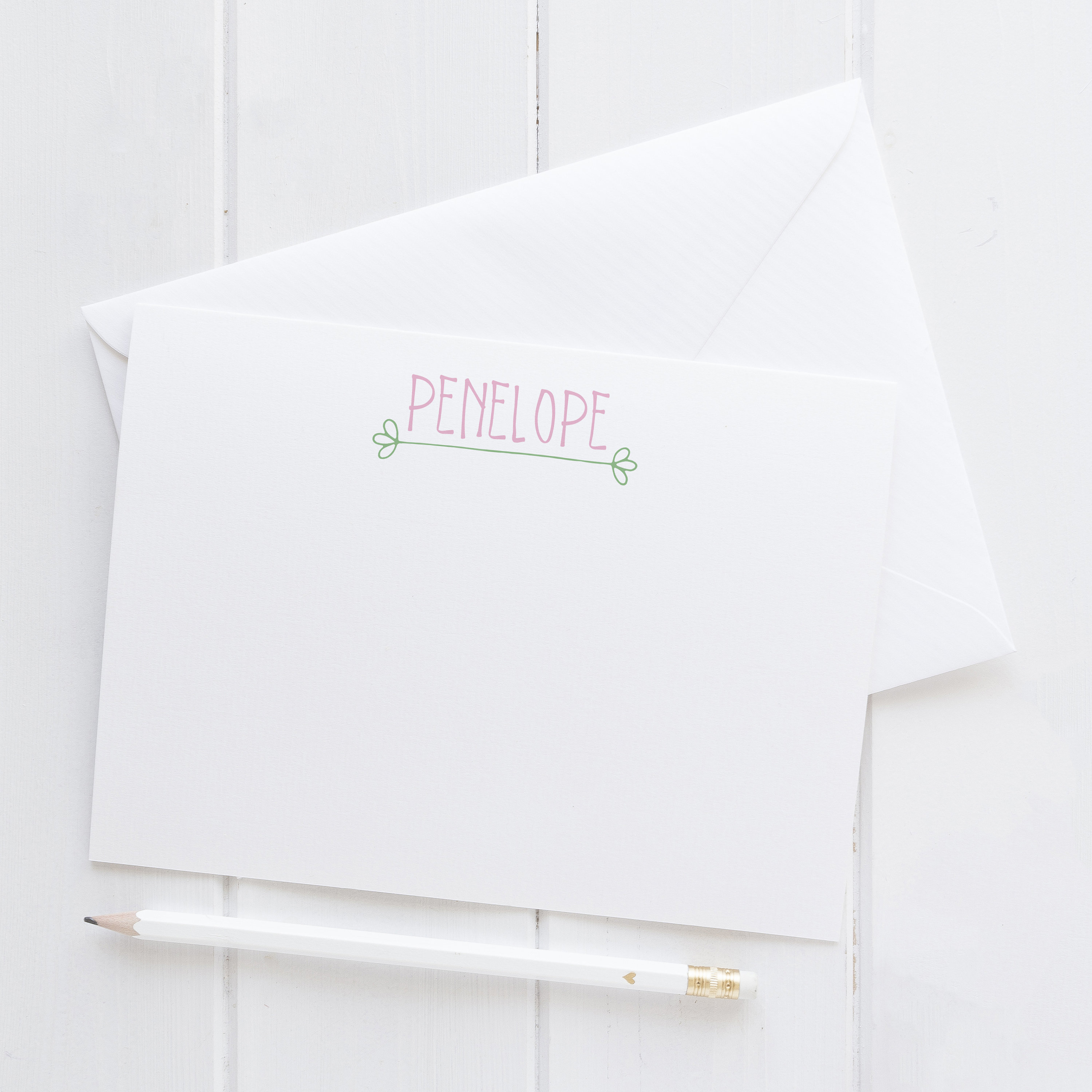 Girl Stationery Set Personalized Stationery Girl Cute Girl - Etsy