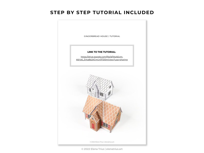 Printable Gingerbread House: a DIY Christmas Ornament (PDF Download ...