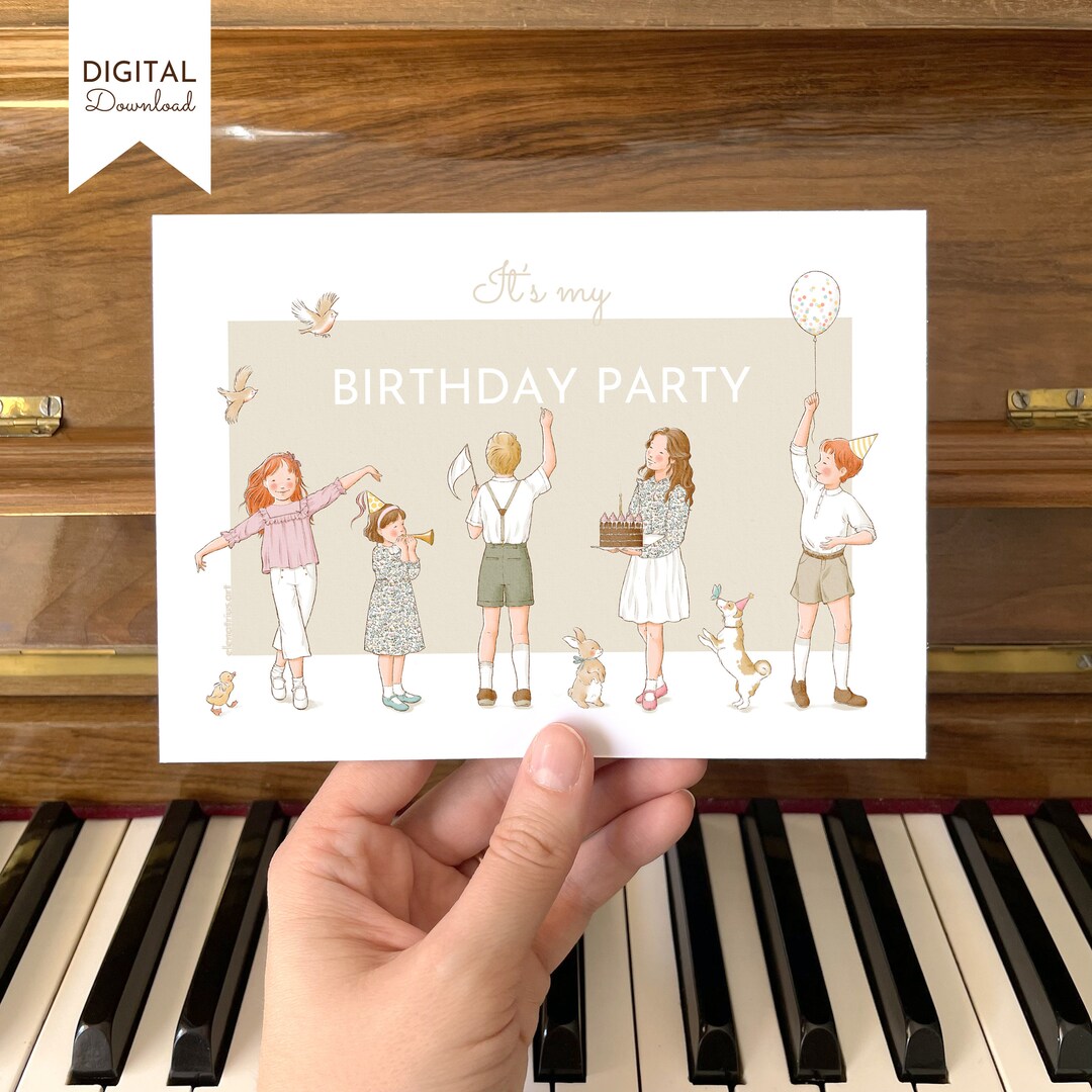 Birthday Invitation Printable Template for Children's Party ...