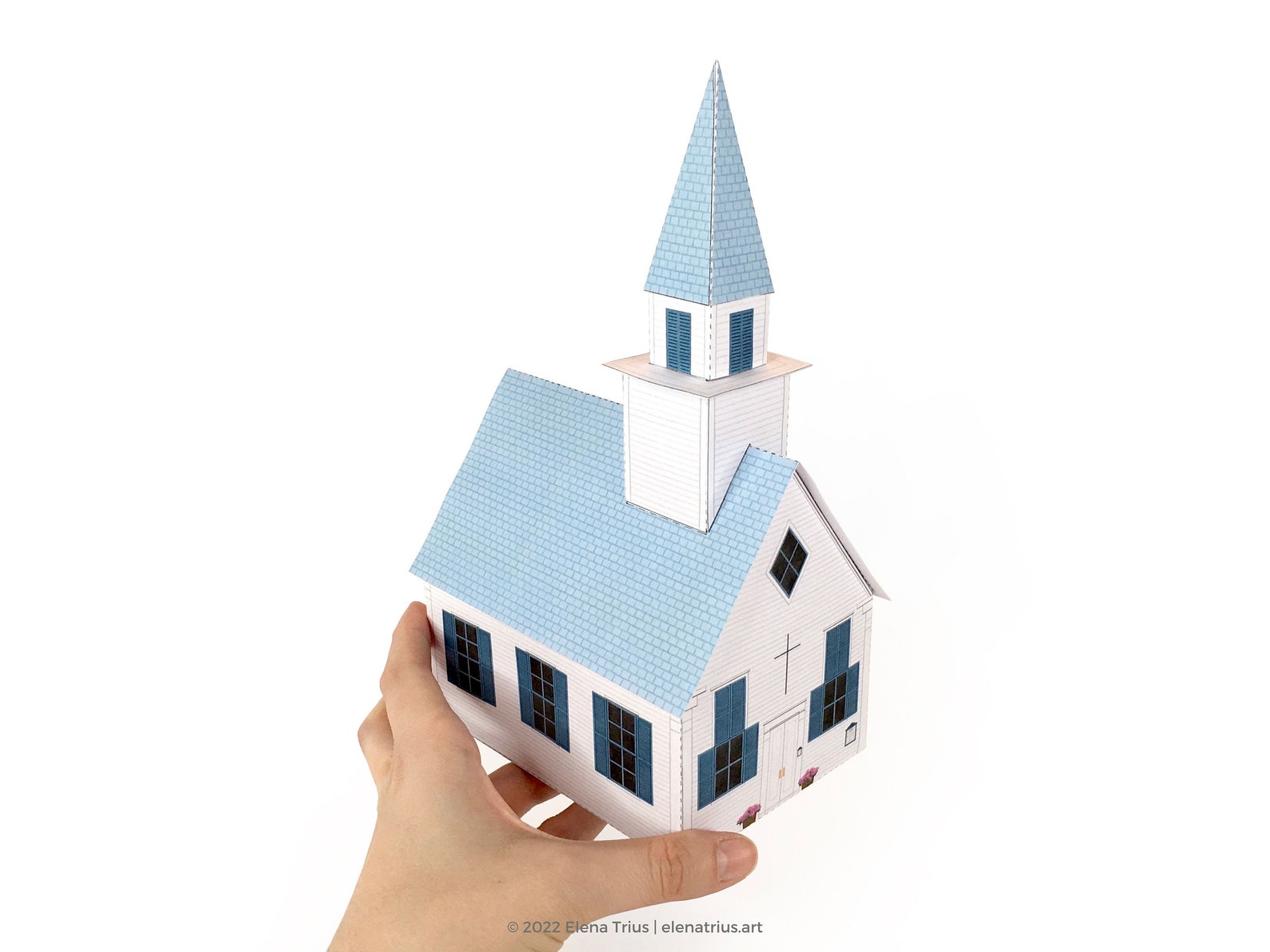 New England Paper Village: a Printable Miniature Church PDF - Etsy