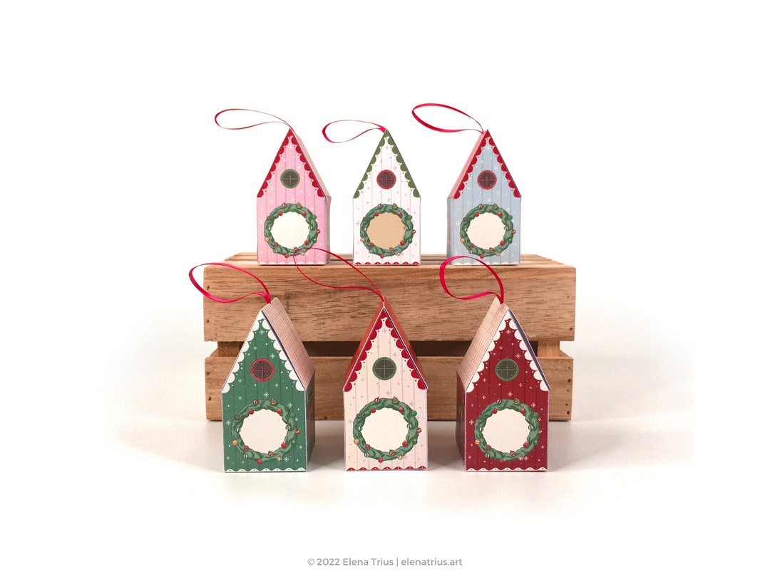 Printable Christmas Ornaments: Print and Assemble These DIY Gift Boxes ...