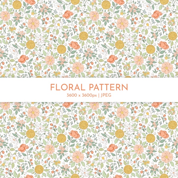 Ditsy Floral Wallpaper - Etsy