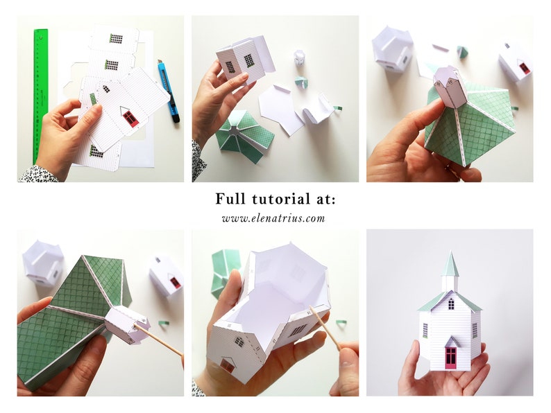 Printable Paper Church A paper model to enjoy crafting with | Etsy