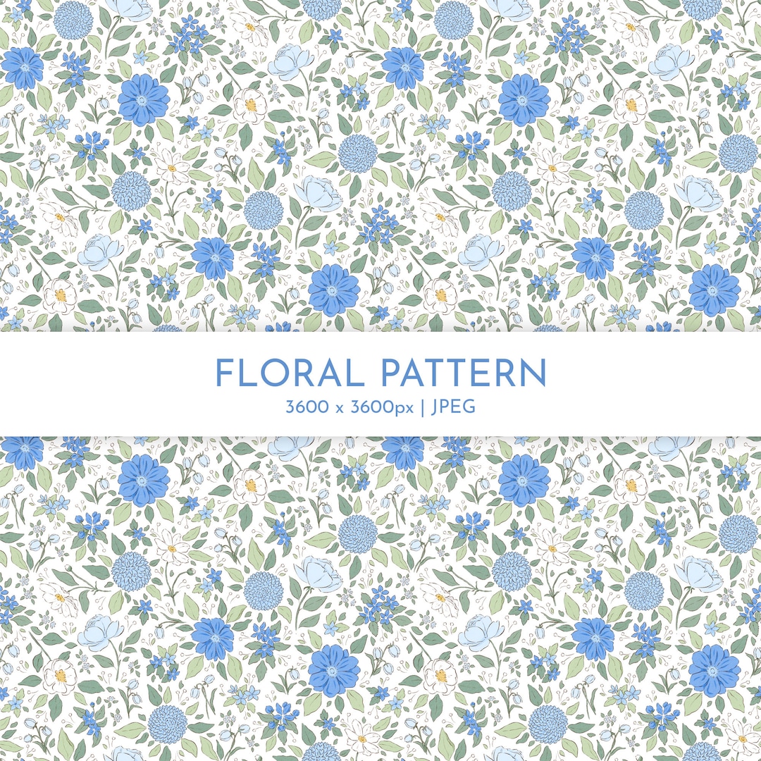 Ditsy Floral Seamless Pattern: a Liberty Style Fabric Design of Tiny ...