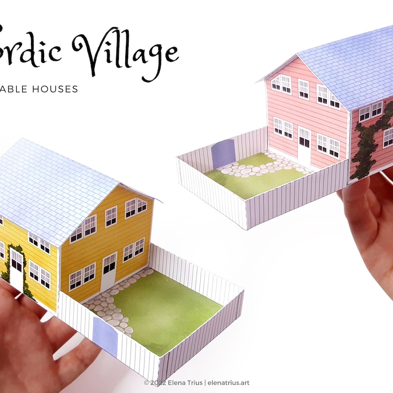 Paper Model House - Etsy