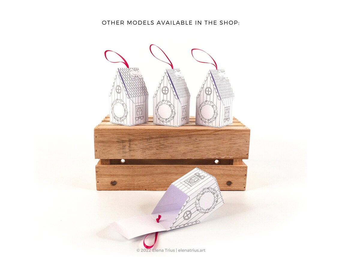 Printable Christmas Ornaments: Print and Assemble These DIY Gift Boxes ...