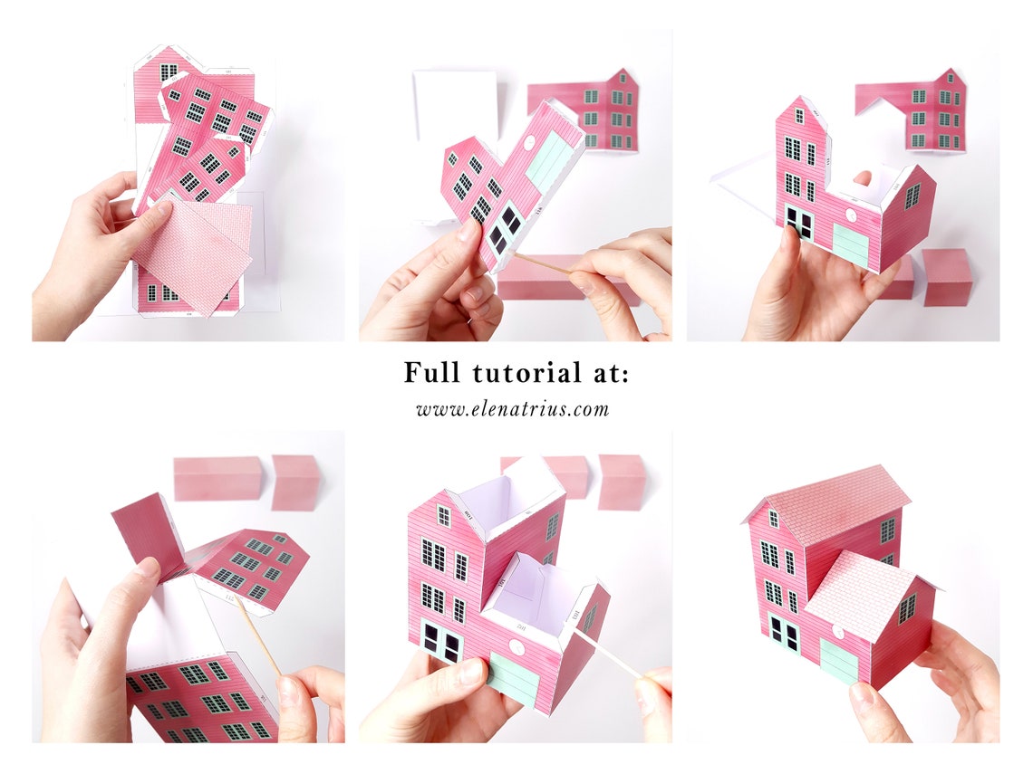 Nordic Village Paper Model: a Printable Miniature Town Hall (PDF ...