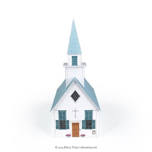 New England Paper Village: a Printable Miniature Church (PDF Download ...