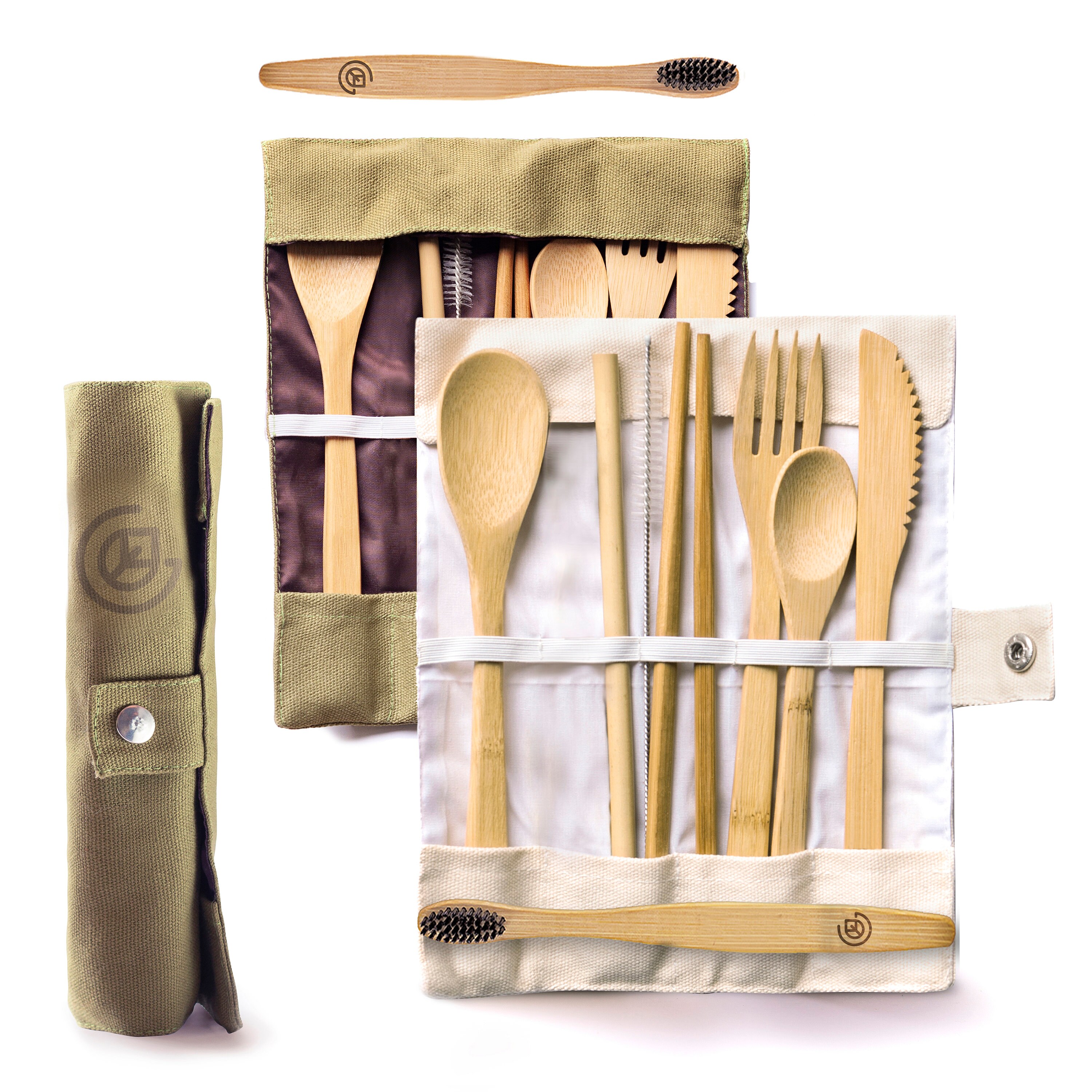 Greenzla 2-pack Bamboo Utensils Set Eco-friendly Reusable - Etsy