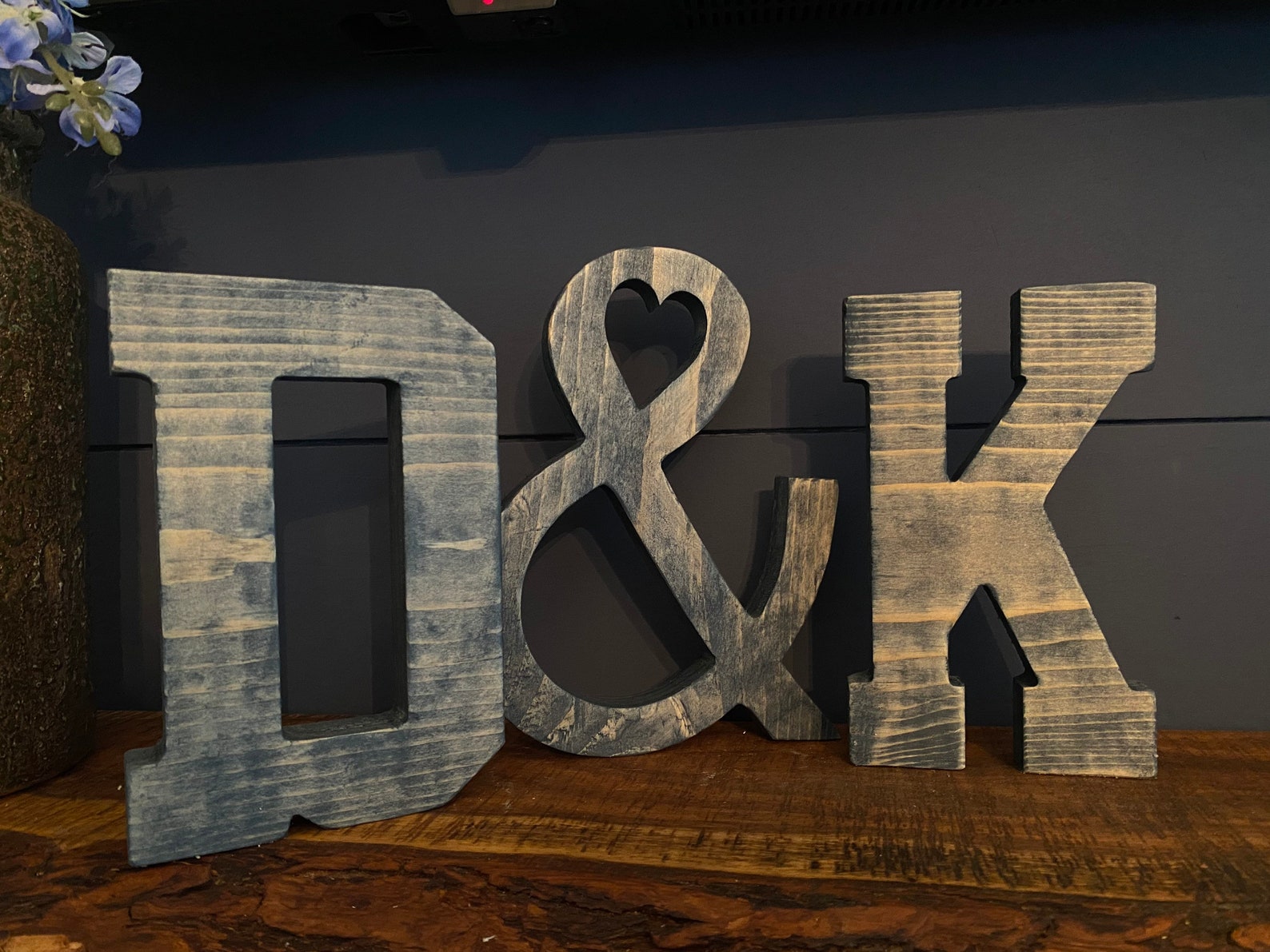 Wood Letter Initials Large Gift Set Great for Weddings - Etsy