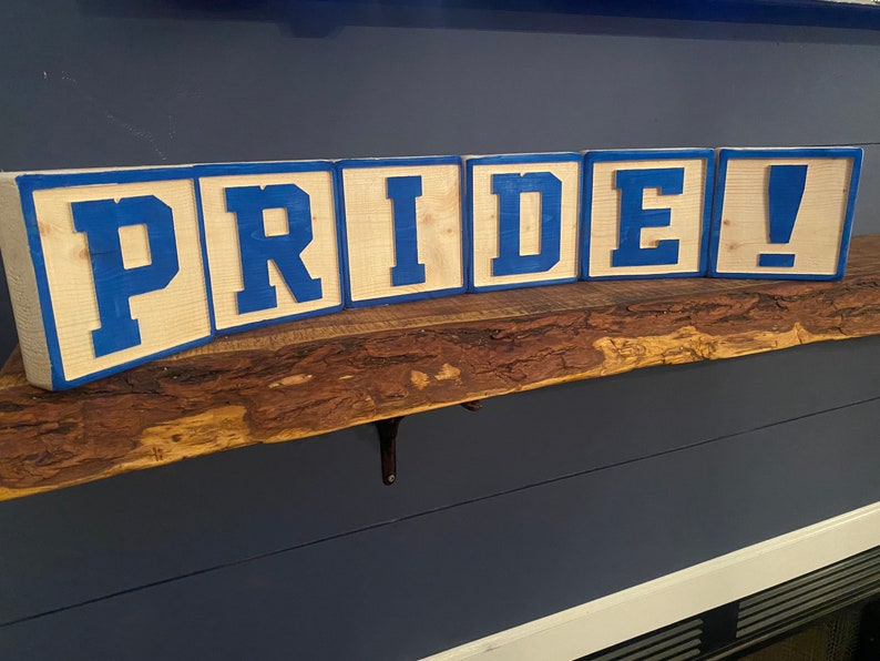 Large Alphabet Wood Letter Blocks Custom Names Initials - Etsy