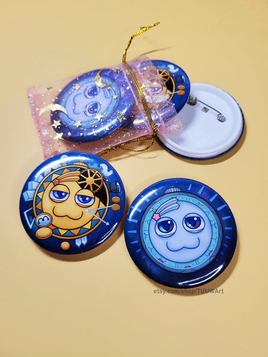 Kirby Galactic Star Pinback Button Set - Etsy