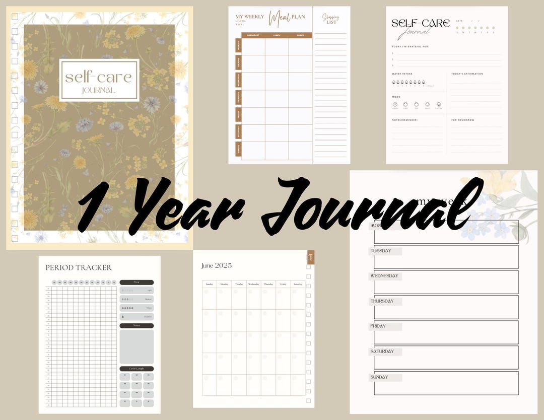 Printable Self-care Journal: Wellness Planner (digital Download) - Etsy