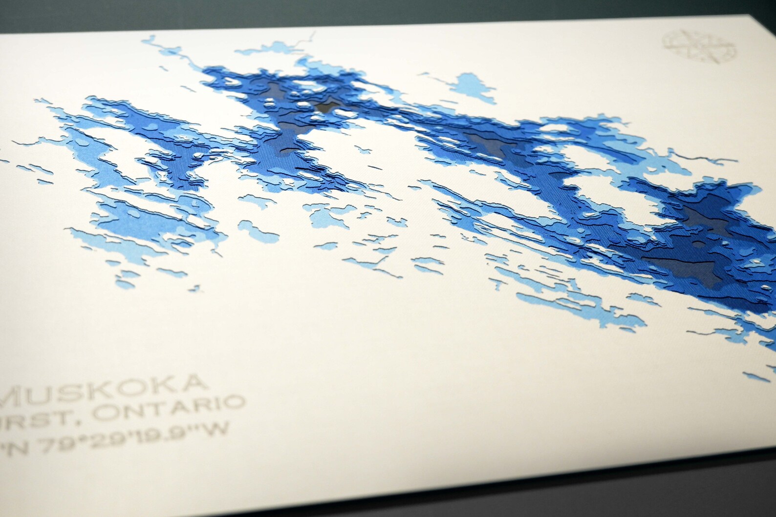 Custom Layered Paper Bathymetric Map Personalized Map Art | Etsy Canada