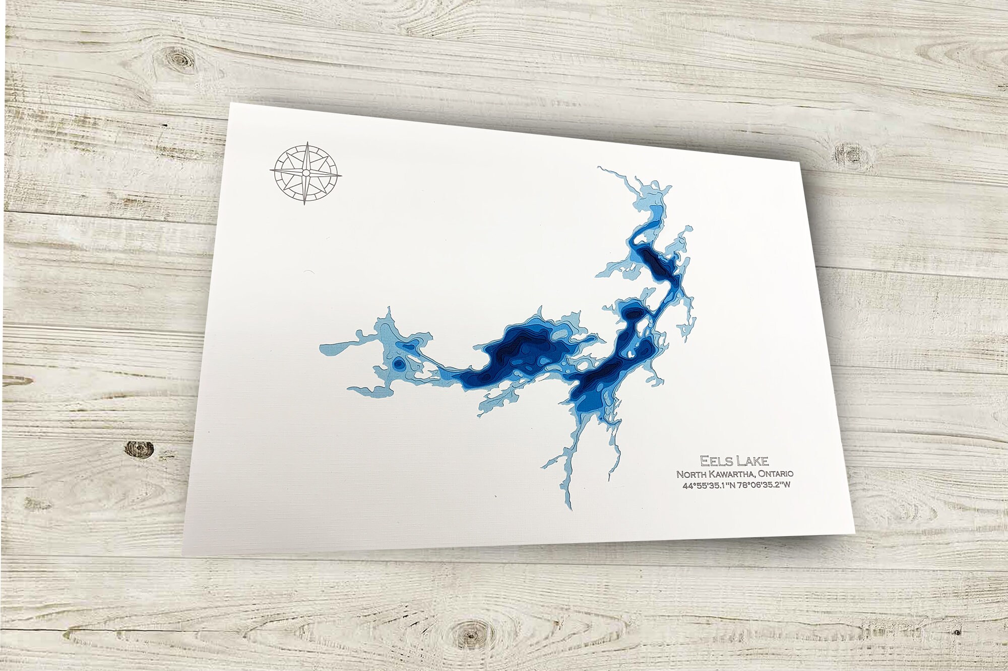 Custom Layered Paper Bathymetric Map Personalized Map Art - Etsy Canada