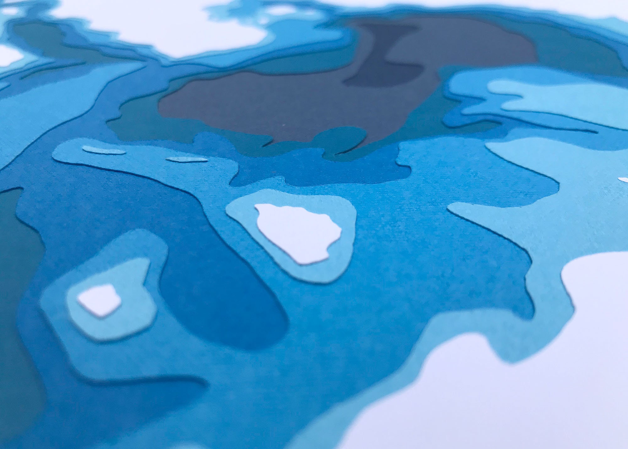 12x18 Windy Lake Onaping Ontario Papercut | Etsy