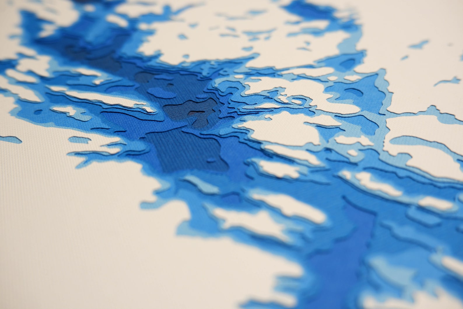 Custom Layered Paper Bathymetric Map Personalized Map Art - Etsy Canada