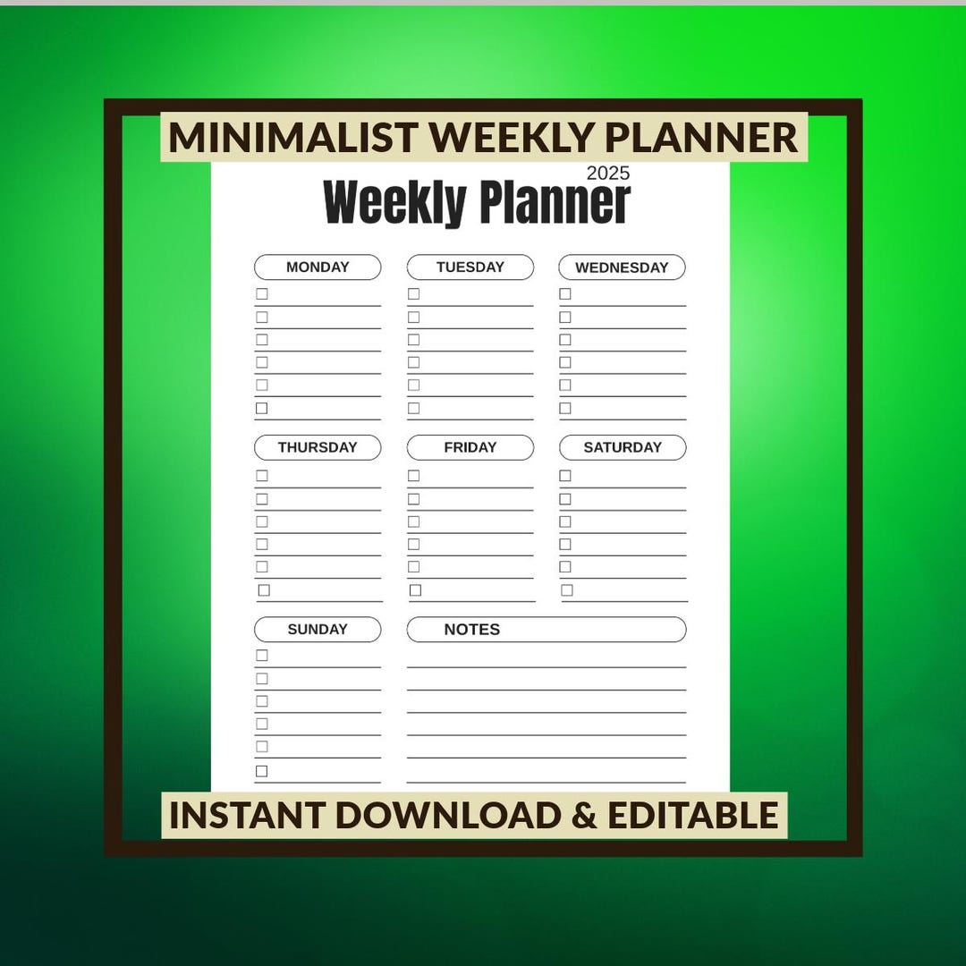 Productivity Planner, Work Planner, Minimalist Planner, Student Planner ...